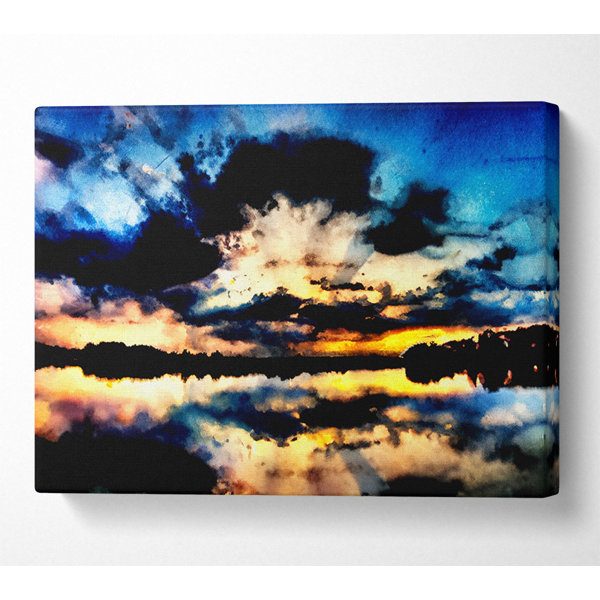 House of Hampton Blue Ocean Cloud Formation - Wrapped Canvas Art Prints | Wayfair.co.uk